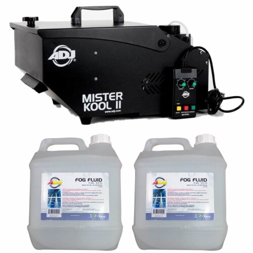 ADJ Low-Lying Water-Based Fog Machine, Black & 4 Liter Fog Liquid Juice ... ADJ Low-Lying Water-Based Fog Machine, Black & 4 Liter Fog Liquid Juice ...