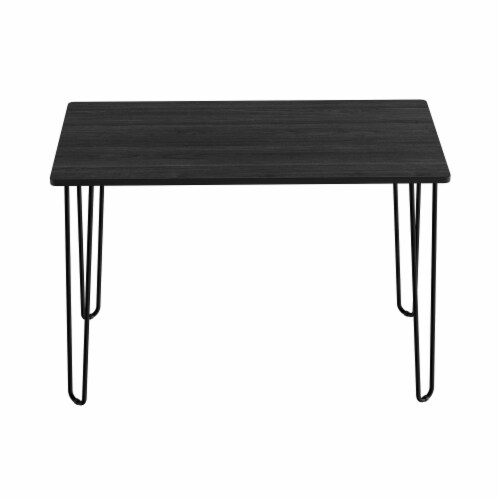 Black hairpin leg desk store