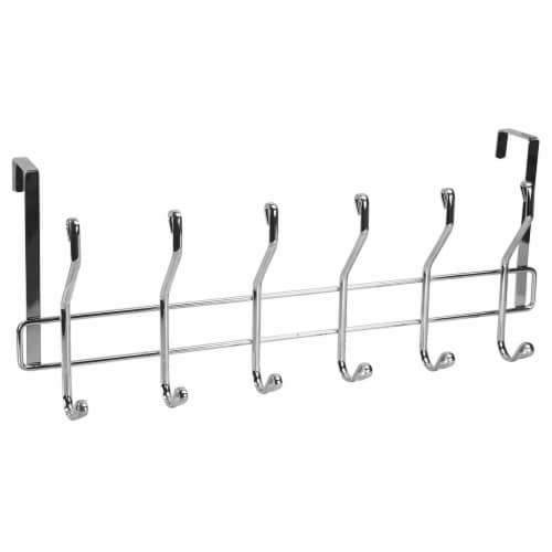 Home Basics Chrome Plated Steel Over the Door 6-Hook Hanging Rack, 1 ... Home Basics Chrome Plated Steel Over the Door 6-Hook Hanging Rack, 1 ...