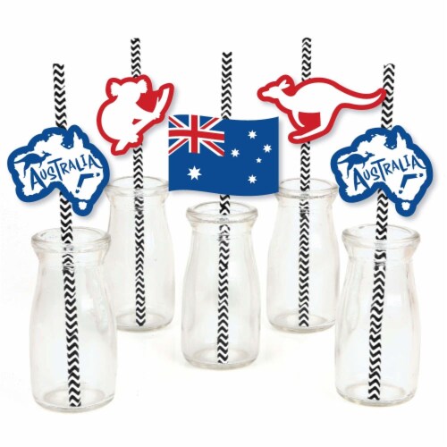 Big Dot Of Happiness Australia Day Paper Straw Decor Gday Mate Aussie