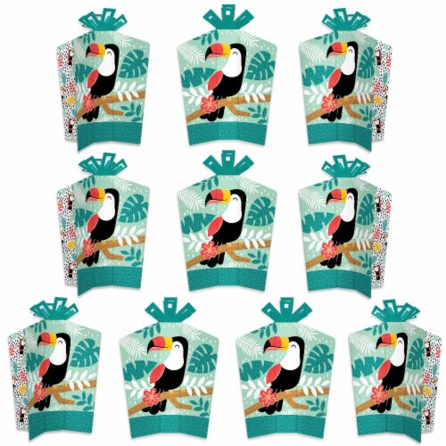 Big Dot Of Happiness Calling All Toucans Table Decor Party Fold