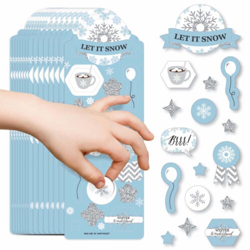 Big Dot of Happiness Winter Wonderland Party Favors - Kids Stickers ... Big Dot of Happiness Winter Wonderland Party Favors - Kids Stickers ...
