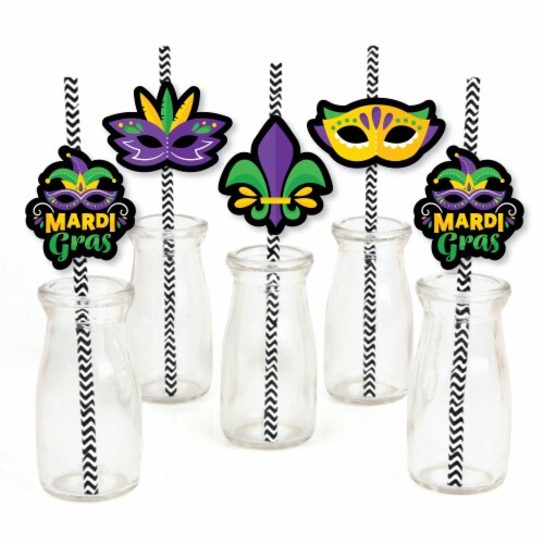 Big Dot Of Happiness Colorful Mardi Gras Mask Masquerade Party