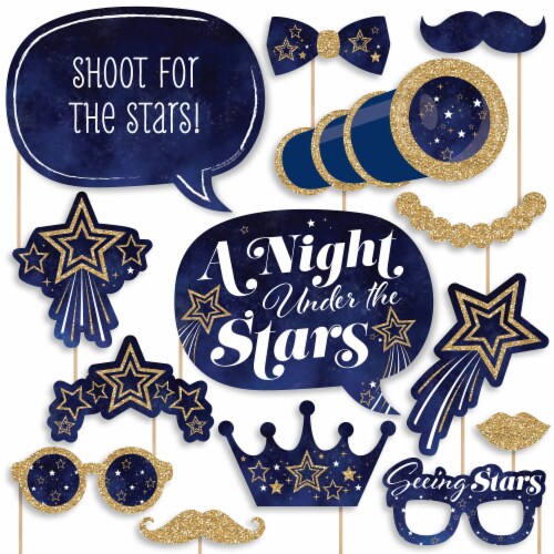 Big Dot of Happiness Starry Skies Gold Celestial Party Photo Booth Props Kit 20 Count 20 Count Pick n Save