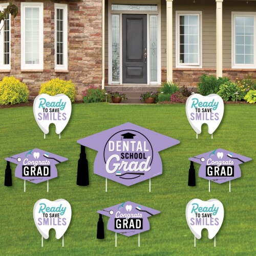 Big Dot of Happiness Dental School Grad Outdoor Lawn Decor Graduation Party Yard Signs 8 Ct 8 Count Harris Teeter