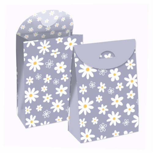 Big Dot of Happiness Purple Daisy Flowers Floral Gift Favor Bags Party Goodie Boxes Set of 12 12 Count Kroger