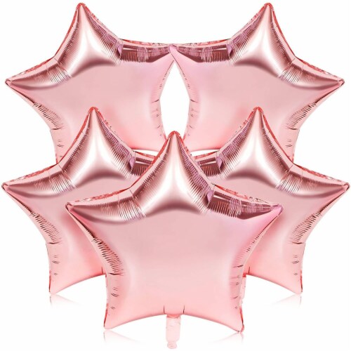 Rose Gold Star Foil Balloons 24 In 24 Pack Pack Fred Meyer