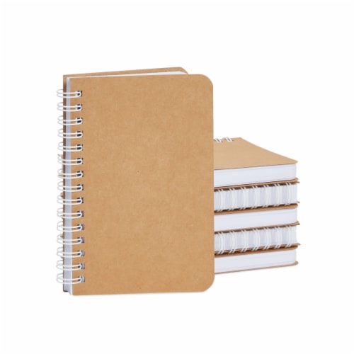 Mini Kraft Notebooks, Unlined A6 Spiral 90-Sheet Plain Journal (3.5x5.5 ... Mini Kraft Notebooks, Unlined A6 Spiral 90-Sheet Plain Journal (3.5x5.5 ...