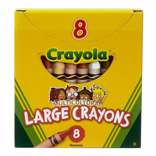 Crayola BIN080W 12 Multicultural Crayons Large 8 Per Pack Box of 12 1 Ralphs