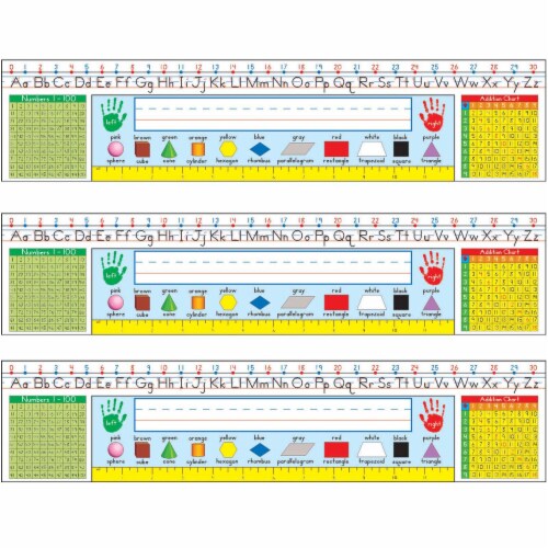 Carson Dellosa Education Traditional Manuscript Nameplates Grade 1 3