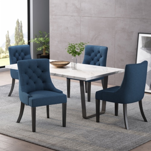 Navy dining chairs set of 4 store