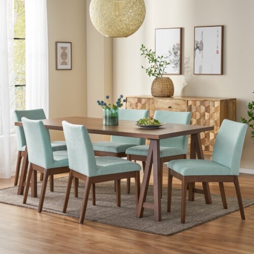 Mid century modern dining set 7 piece store