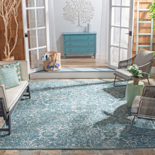 Safavieh Safavieh Outdoor Cy8959-37221 Courtyard Blue / Grey Rug 8' X ... Safavieh Safavieh Outdoor Cy8959-37221 Courtyard Blue / Grey Rug 8' X ...