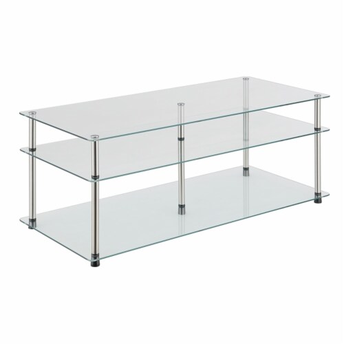 Three tier glass coffee table store