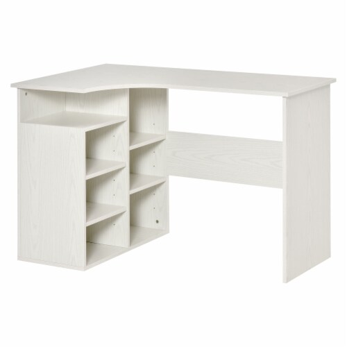 Corner study table with storage store
