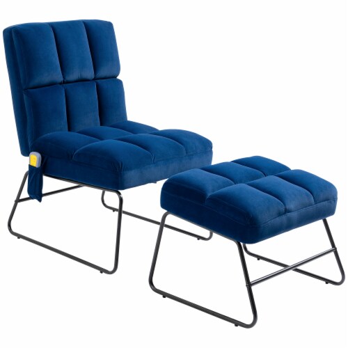 Accent Chair With Ottoman Club Chair W Massage And Remote Control Blue 1 Unit Fred Meyer