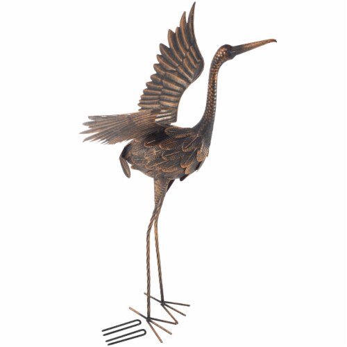 Pure Garden Flying Crane Garden Statue 35 Inch Metal Lawn Ornament ... Pure Garden Flying Crane Garden Statue 35 Inch Metal Lawn Ornament ...