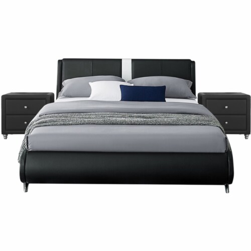 Carlton 3 Piece Black King Bedroom Set 1 Kroger