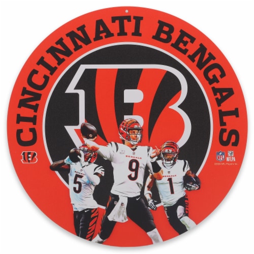 Classic Impressions Cincinnati Bengals NFL Round Metal Die Cut Sign, 1 ... Classic Impressions Cincinnati Bengals NFL Round Metal Die Cut Sign, 1 ...