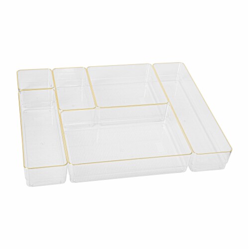 Martha Stewart Kerry Plastic Stackable Office Desk Drawer Organizers ... Martha Stewart Kerry Plastic Stackable Office Desk Drawer Organizers ...