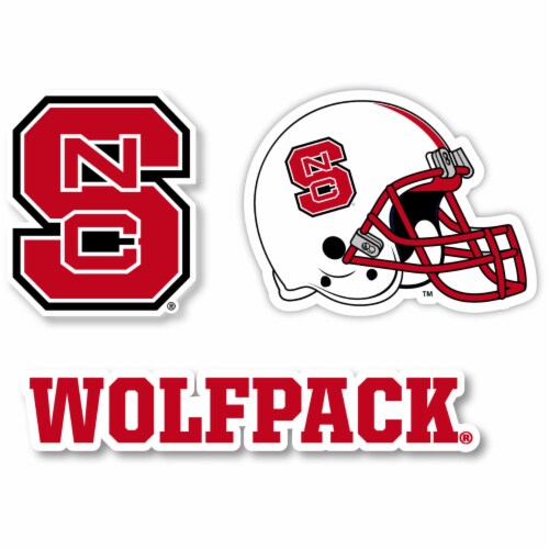 Nc State Wolfpack 3 Pack 4 Inch Each Ncaa Durable School Spirit Vinyl Decal Sticker 1 Unit Kroger