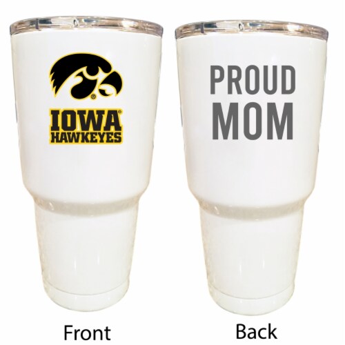 Iowa Hawkeyes Proud Mom 24 Oz Insulated Stainless Steel Tumbler Black