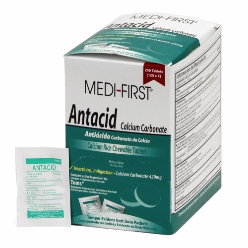 Medi-First Antacid Tablet, 250 Ct, 250 ct - Kroger Medi-First Antacid Tablet, 250 Ct, 250 ct - Kroger