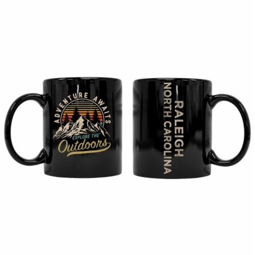 Raleigh North Carolina Souvenir Adventure Awaits 8 Oz Coffee Mug 2 Pack 1 Unit Frys Food Stores