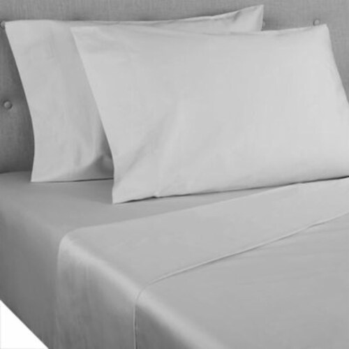 Nestwell™ Cotton Percale 400 Thread Count Queen Flat Sheet In Lunar