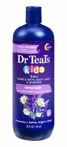 Dr Teal s Kids 3 in 1 Sleep Bath with Melatonin 20 fl oz Pack of 18 18 pack Fry s Food Stores