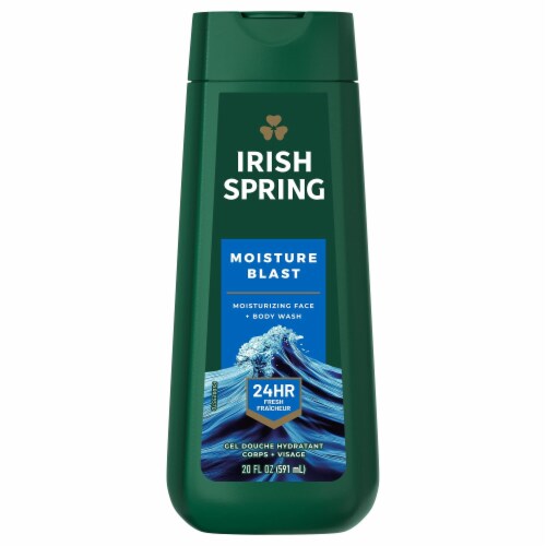 Irish Spring Moisture Blast Body Wash for Men 20 Oz Pack of 48 48 packs Foods Co