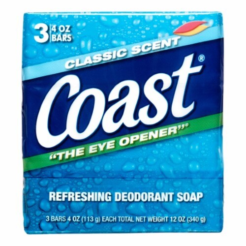Coast Bar Soap Classic Pacific Force Scent 3 CT Pack of 2 2 pack Gerbes Super Markets