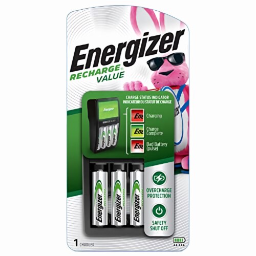 Energizer Recharge Value Charger for NiMH Rechargeable AA and AAA Batteries Pack of 3 3 pack Pick n Save