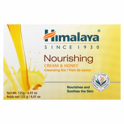 Himalaya Nourishing Cleansing Bar Soap Cream And Honey 4 41 Oz 125 G