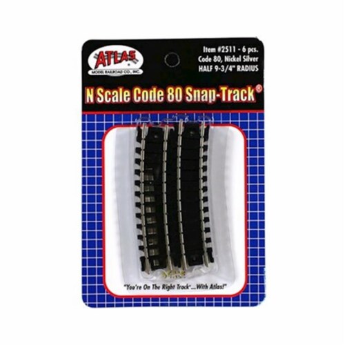 Atlas ATL2511 0.5 x 9.75 in. N Code 80 Radius Curve, 1 - QFC Atlas ATL2511 0.5 x 9.75 in. N Code 80 Radius Curve, 1 - QFC