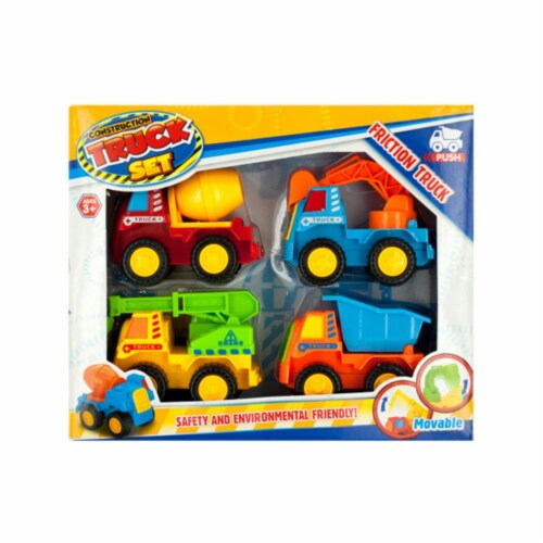 Kole Imports OL922-6 Friction Construction Truck Set - Pack of 6, 6 ... Kole Imports OL922-6 Friction Construction Truck Set - Pack of 6, 6 ...