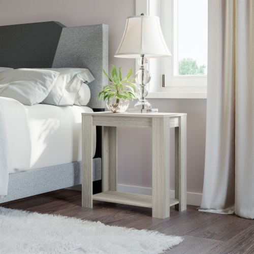 Low profile white nightstand store