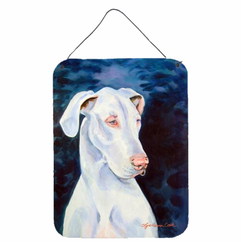 Carolines Treasures 7279ds1216 White Great Dane Wall Or Door Hanging