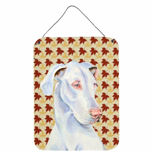Carolines Treasures Lh9086ds1216 Great Dane Fall Leaves Portrait Wall