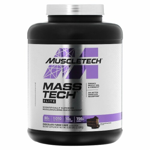 Muscletech Mass Tech Elite Chocolate Fudge Cake 6 Lbs 272 Kg 6 Lb