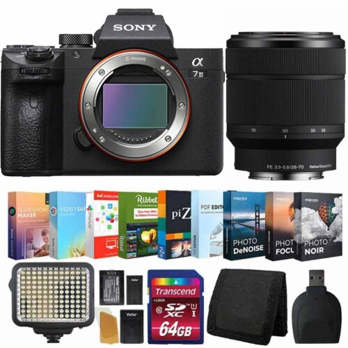 Sony Alpha A7 Iii Mirrorless Digital Camera With 28 70mm Lens And 64gb