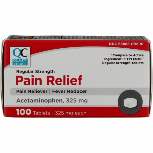 Quality Choice Regular Strength Acetaminophen Tablets 325 Mg 100 Ct 1 Fred Meyer
