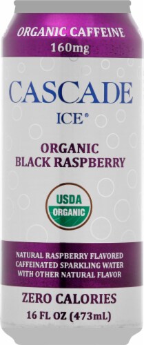 Cascade Ice® Caffeinated Black Raspberry Flavored Sparkling Water Can