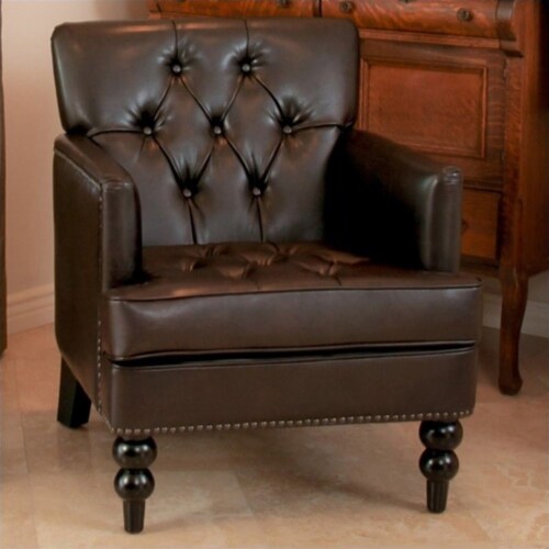 Noble house tufted club chair store