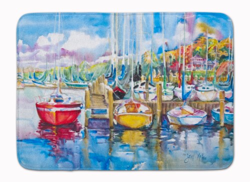 Paradise Yacht Club Sailboats Machine Washable Memory Foam Mat, 19 X 27 ... Paradise Yacht Club Sailboats Machine Washable Memory Foam Mat, 19 X 27 ...