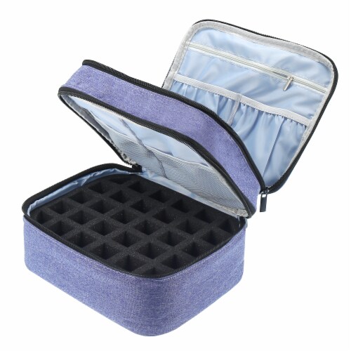 VOCOSTE Holds 30 Bottles Double layer Nail Polish Organizer Case for Manicure Tools 9.84 x8.27 x5.51 Pick n Save