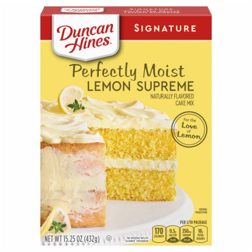 Duncan Hines® Signature Perfectly Moist Lemon Supreme Cake Mix, 15.25 ... Duncan Hines® Signature Perfectly Moist Lemon Supreme Cake Mix, 15.25 ...