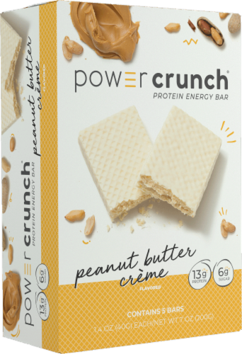 Power Crunch Peanut Butter Creme Protein Energy Bars, 5 ct - Ralphs Power Crunch Peanut Butter Creme Protein Energy Bars, 5 ct - Ralphs