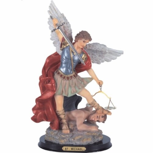 FC Design 16 H Saint Michael Fighting Demon Holy Figurine Religious ... FC Design 16 H Saint Michael Fighting Demon Holy Figurine Religious ...