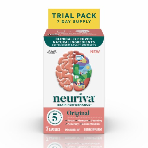 Neuriva Original Brain Performance Capsules 7 Count, 7 ct - Kroger Neuriva Original Brain Performance Capsules 7 Count, 7 ct - Kroger